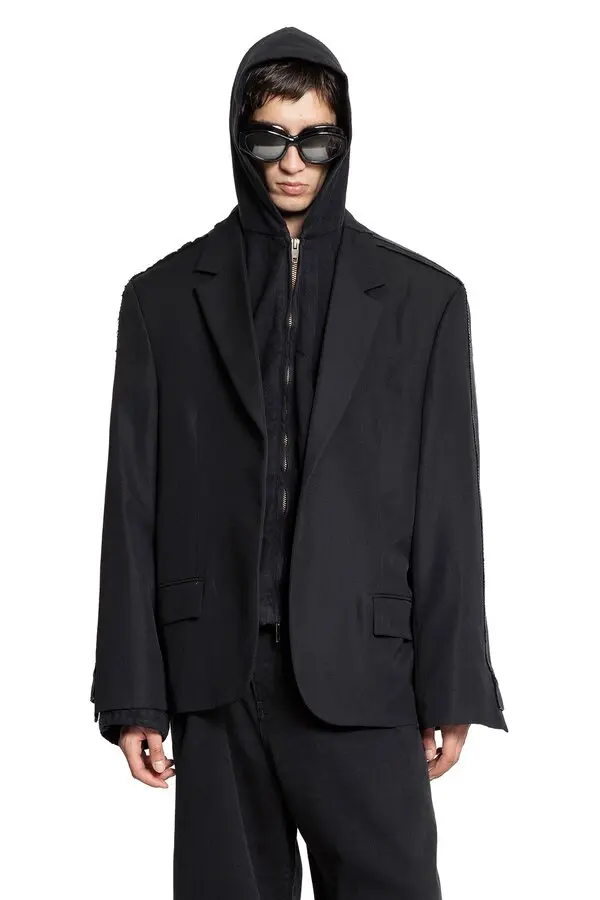 Balenciaga Hybrid Tailored Blazer With Hooded Detail