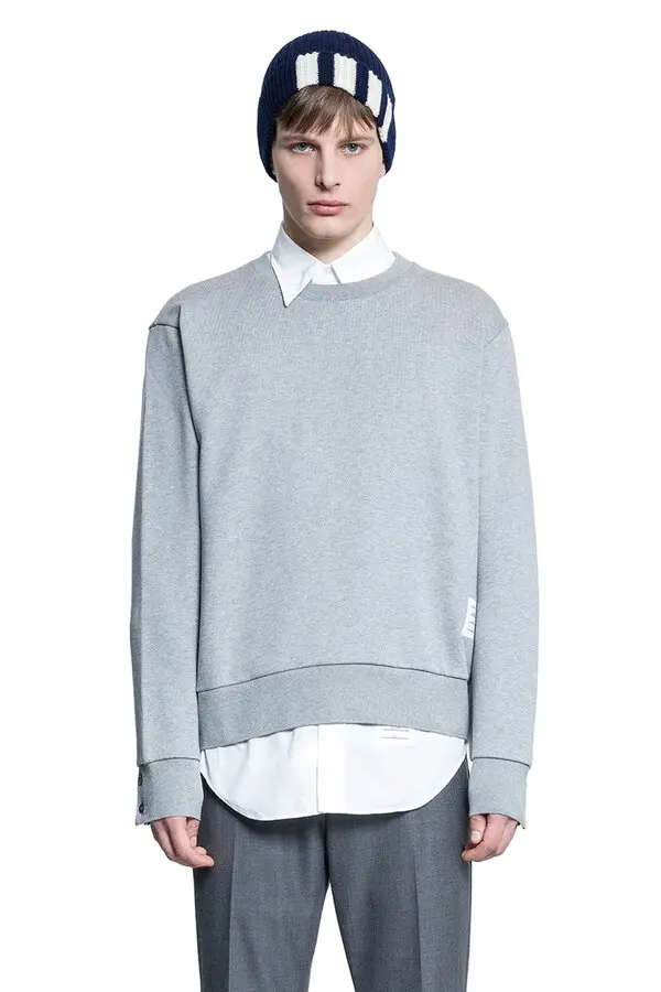 Thom Browne Loopback Stripe Sweatshirt