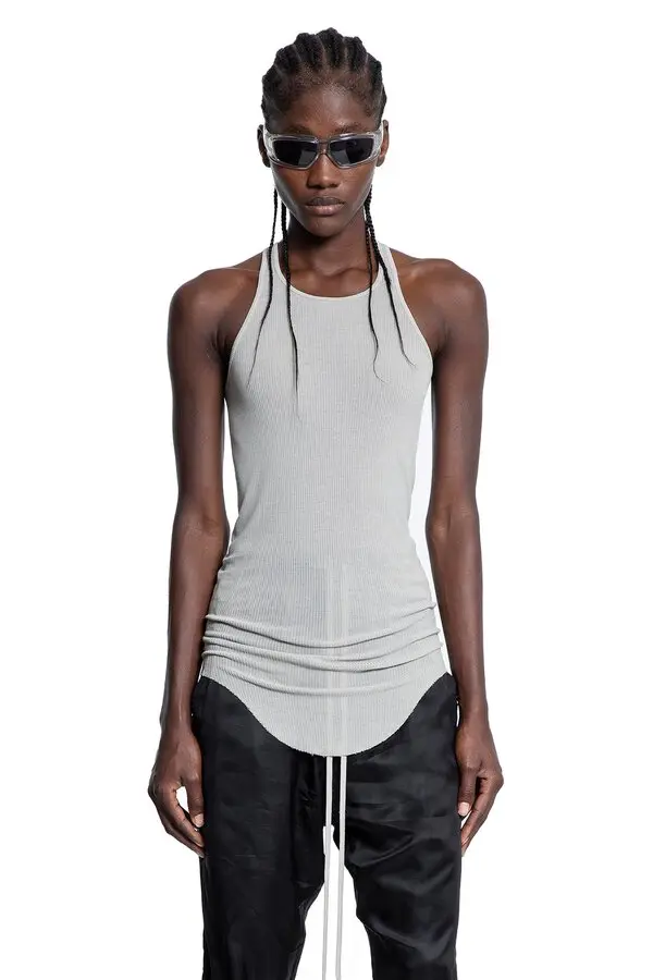 Rick Owens Forever Basic Rib Tank - Grey