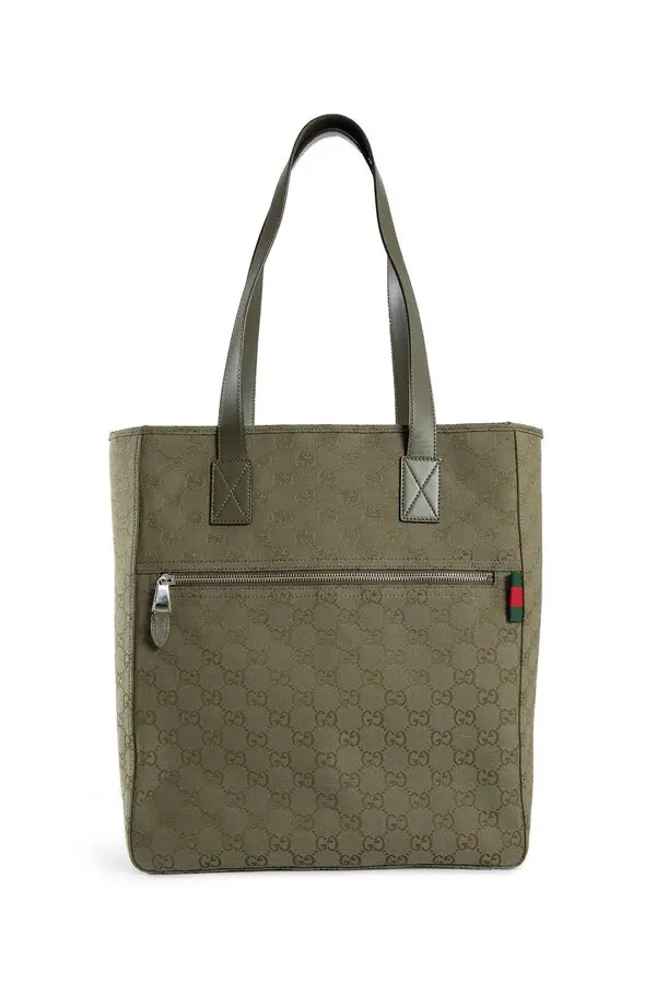 Gucci Gg Canvas Tote Bag - Green