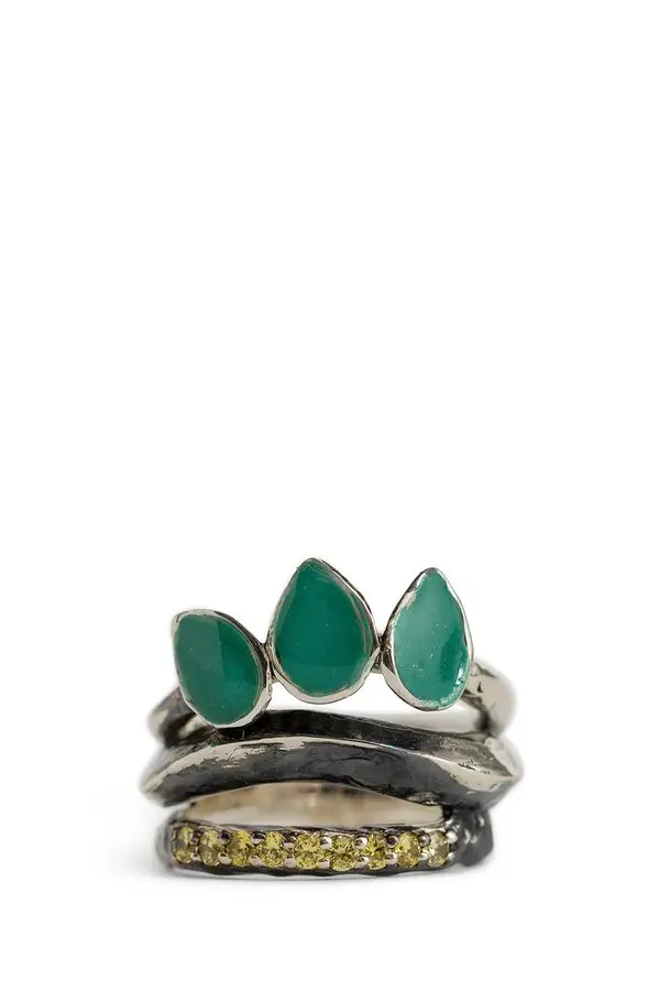VOODOO JEWELS Stacked Ring - Silver