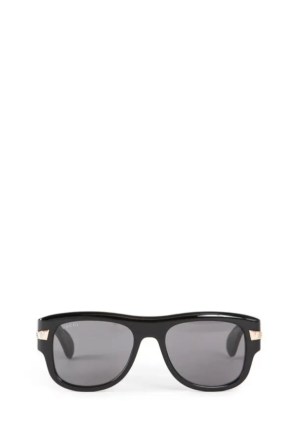 Gucci Acetate Square Frame Sunglasses - Black
