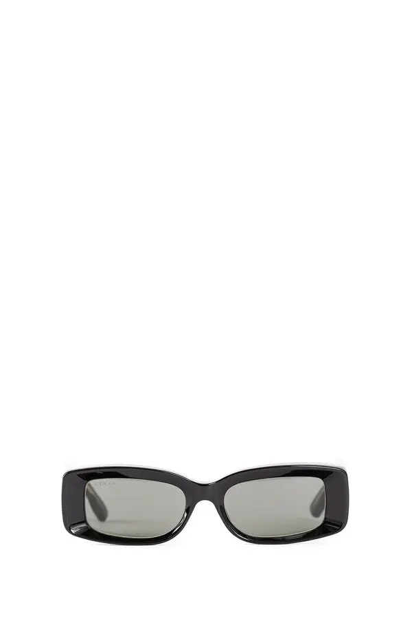 Gucci Rectangular Acetate Sunglasses - Black