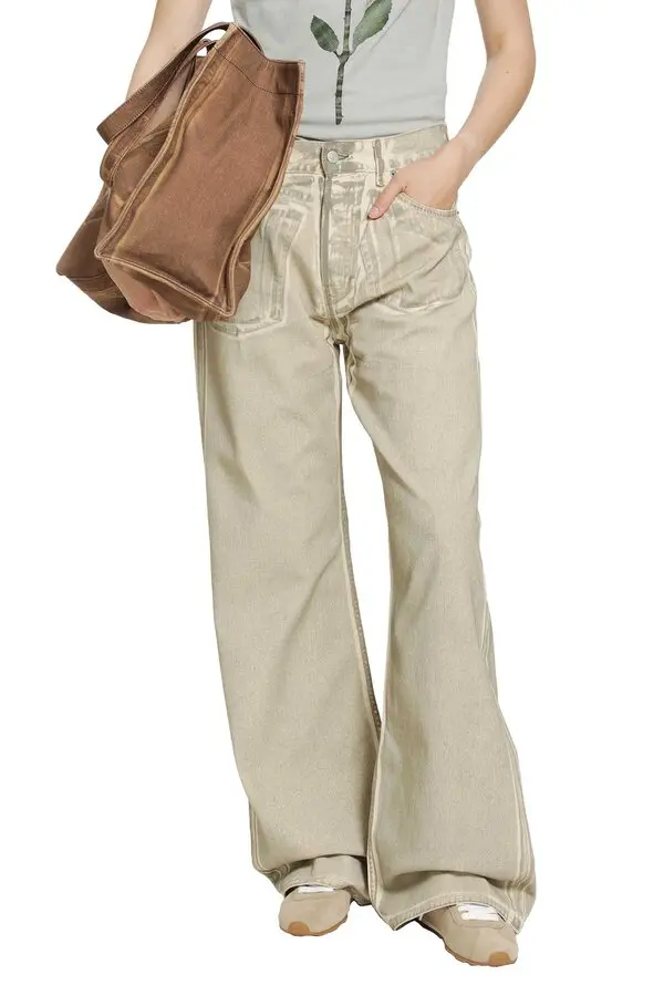 Acne Studios Overprint Wide-leg Jeans