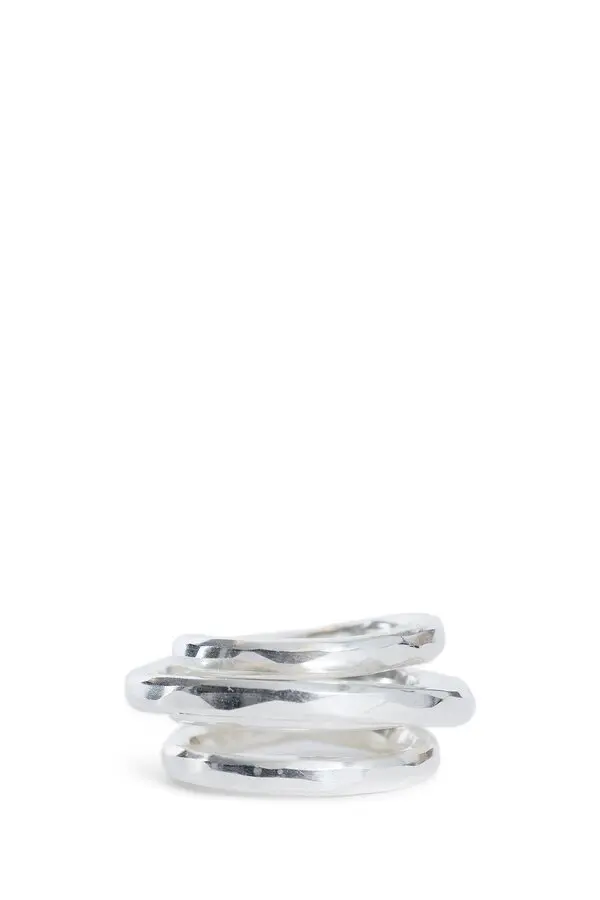 WERKSTATT MUNCHEN Hammered Wound Ring - Silver