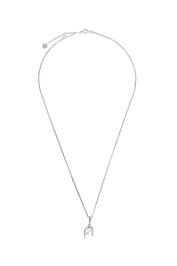 ALAN CROCETTI Nano Pearl Melt Necklace - Silver