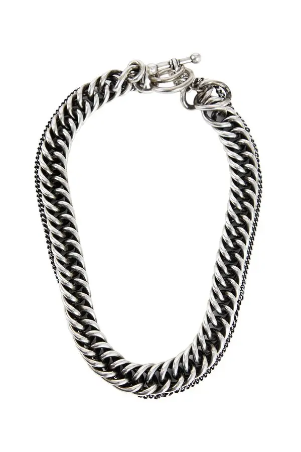 ANN DEMEULEMEESTER Vita Macro Chain Necklace - Silver