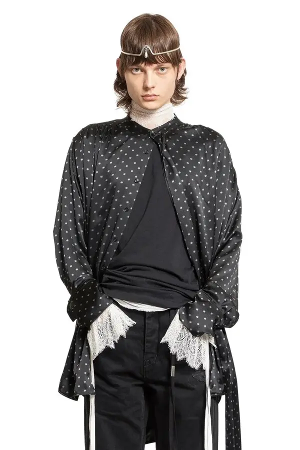ANN DEMEULEMEESTER Solan Lavallière Neck-tie Shirt