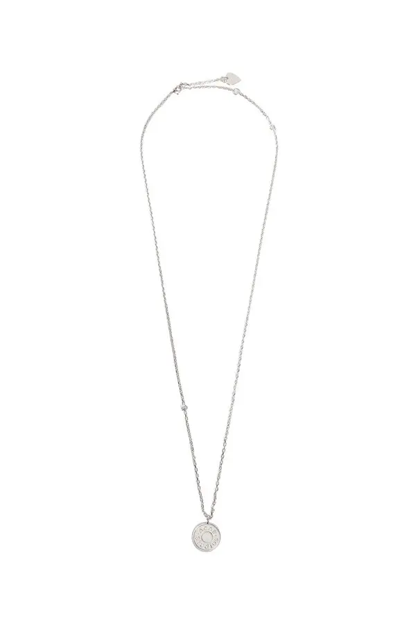 Acne Studios Tone Engraved Logo Rivet Pendant Necklace