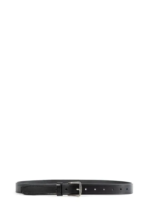 ANN DEMEULEMEESTER Willow Leather Belt - Black