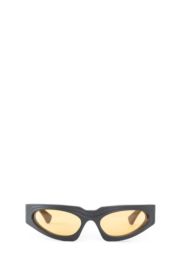 KUBORAUM Engraved Acetate Cat-eye Sunglasses - Black