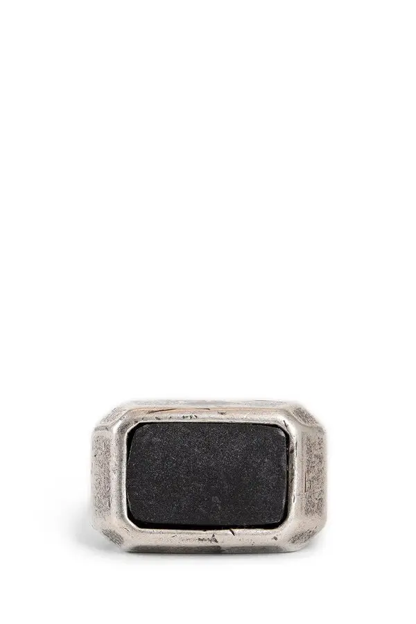 GOTI Signet Ring With Onyx - Silver