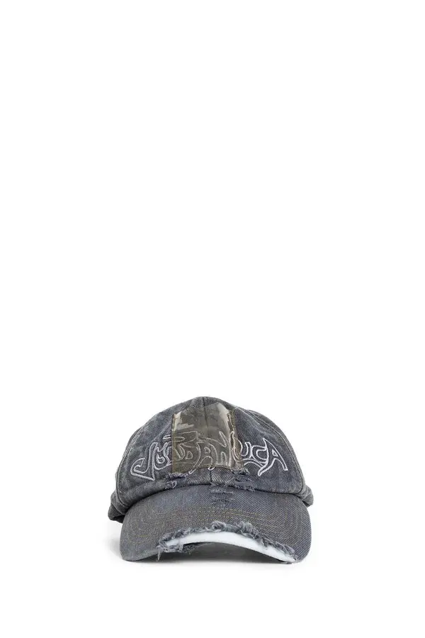 JORDANLUCA Distressed Denim Baseball Cap