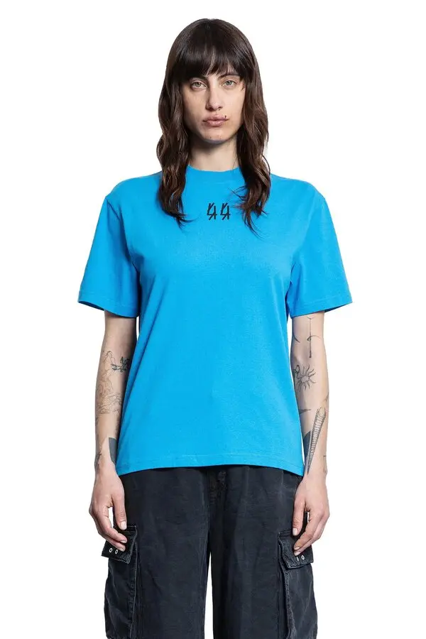 44 LABEL GROUP Graphic Print Cotton Jersey T-shirt - Blue