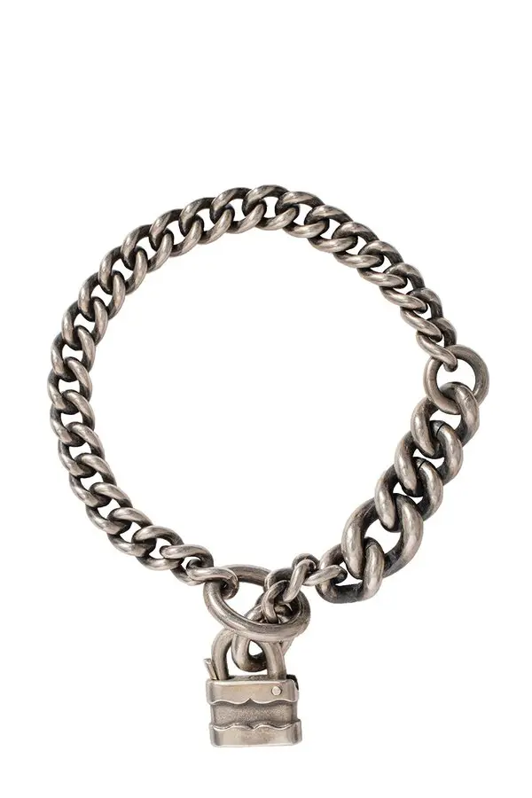 WERKSTATT MUNCHEN Sterling Lock Bracelet