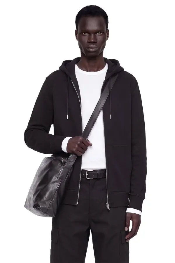 Givenchy Photographic Negative Logo Zip-up Hoodie