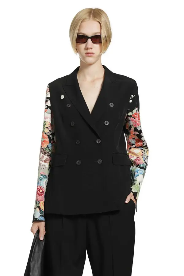 IBRIGU Traditional Kimono Blazer