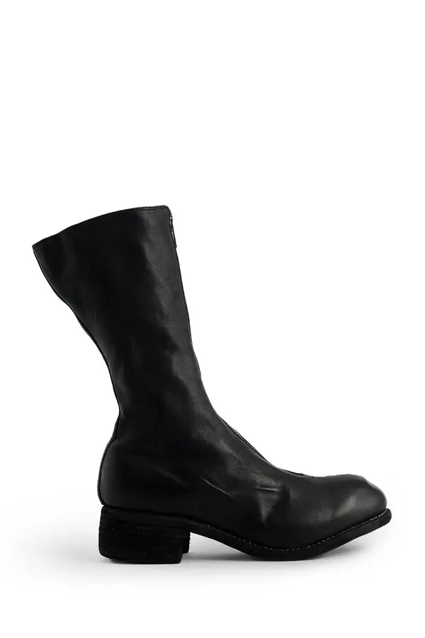 Guidi Full Grain Horse Leather Zip Up Boots