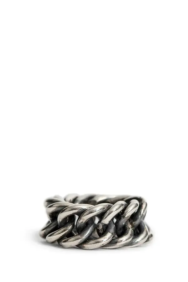 UGO CACCIATORI Chain Link Ring In Sterling - Silver