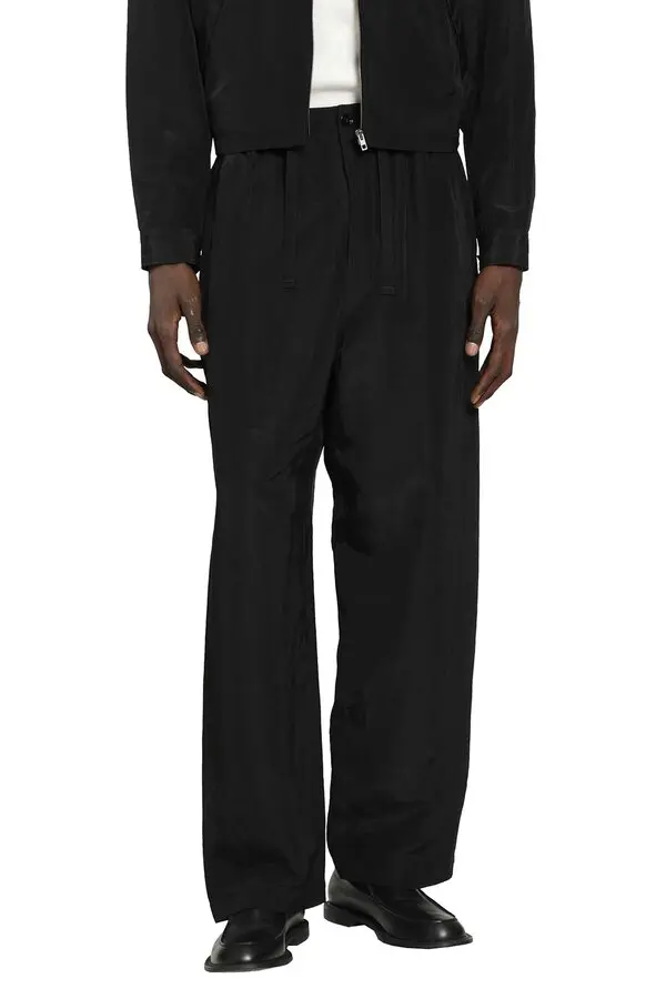LEMAIRE Linen Viscose Pyjama Pants - Black