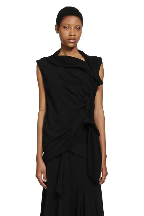Yohji Yamamoto Braided Sleeveless T-shirt