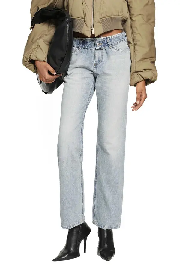Alexander McQueen Deconstructed Waist Jeans