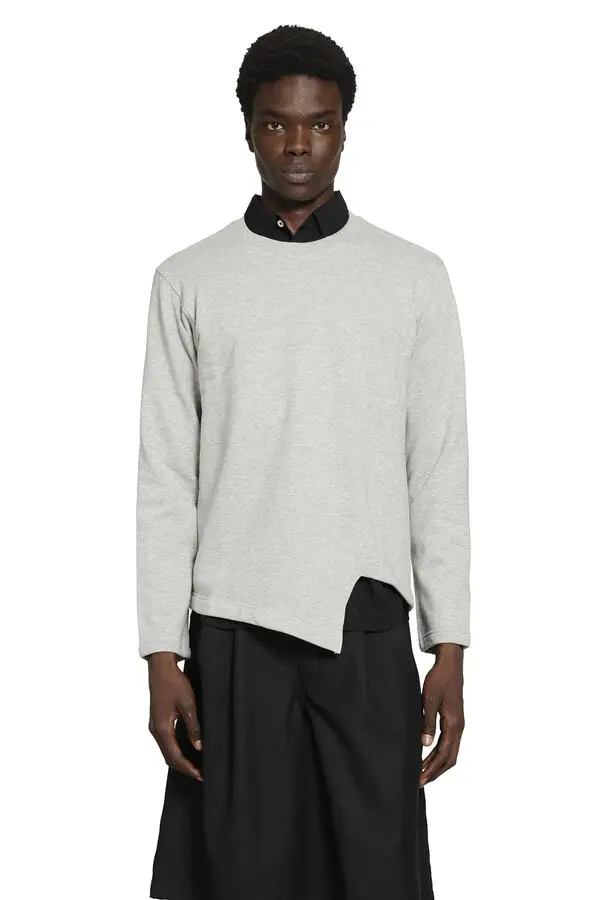 Comme Des Garçons Cut-out Long Sleeve T-shirt In Cotton