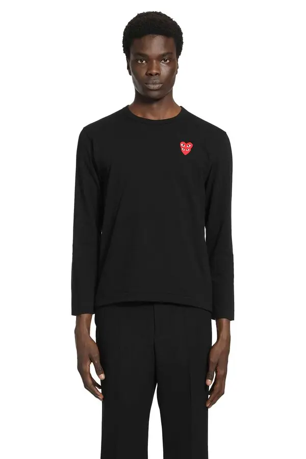 Play Comme Des Garcon Heart Long Sleeve T-shirt