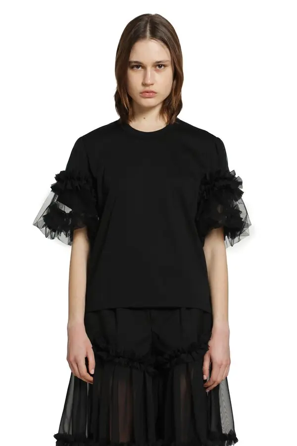 Noir Kei Ninomiya Ruffle Short Sleeve T-shirt