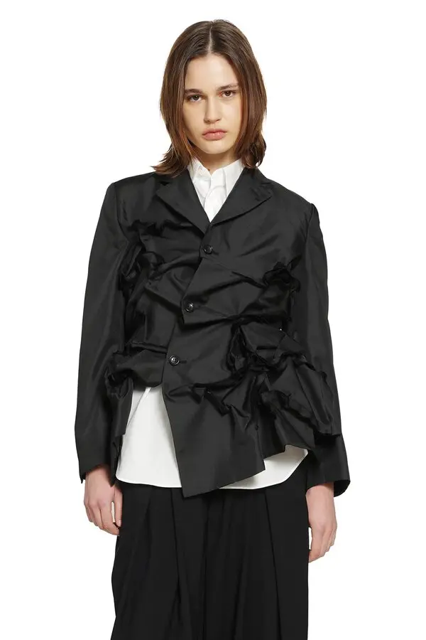 Comme Des Garçons Gathered Single-breasted Blazer