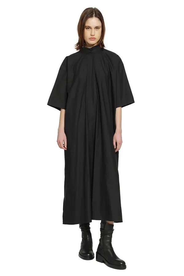 LEMAIRE Reversible Tube Dress In Washed Cotton Silk Poplin