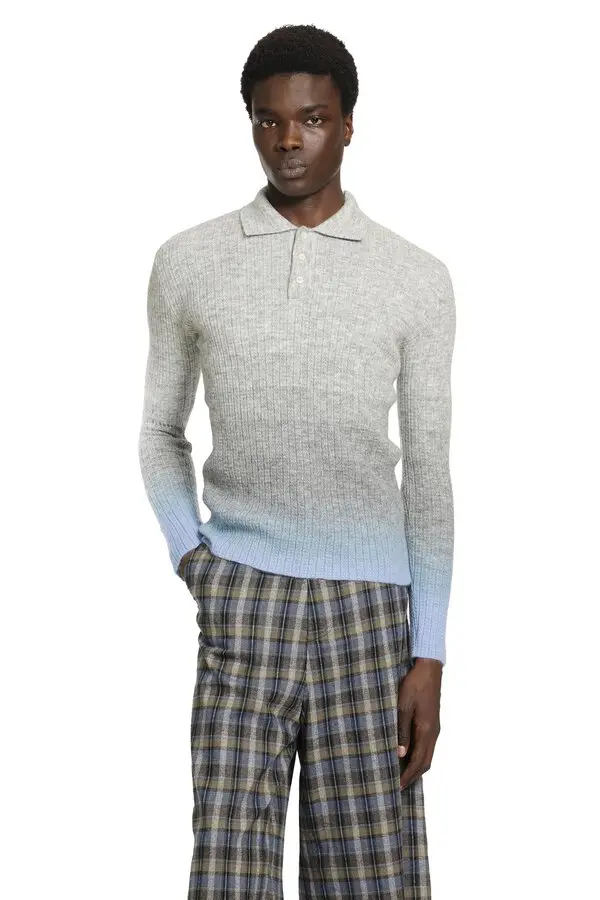 ERL Thin Gradient Knit Polo