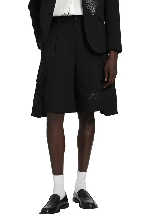 Comme Des Garçons Graphic Print Bermuda Shorts