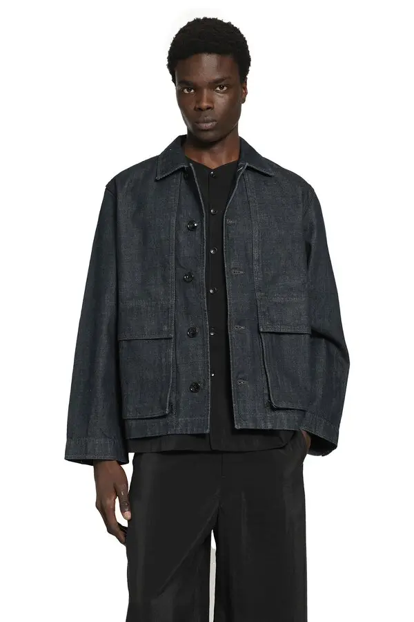 LEMAIRE Denim Boxy Jacket - Blue