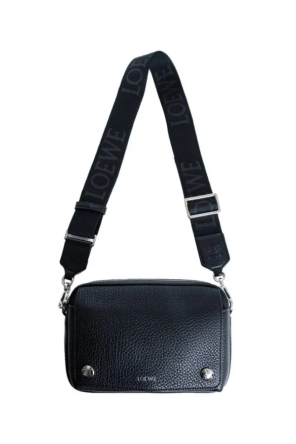 Loewe Pebble Messenger Bag - Black