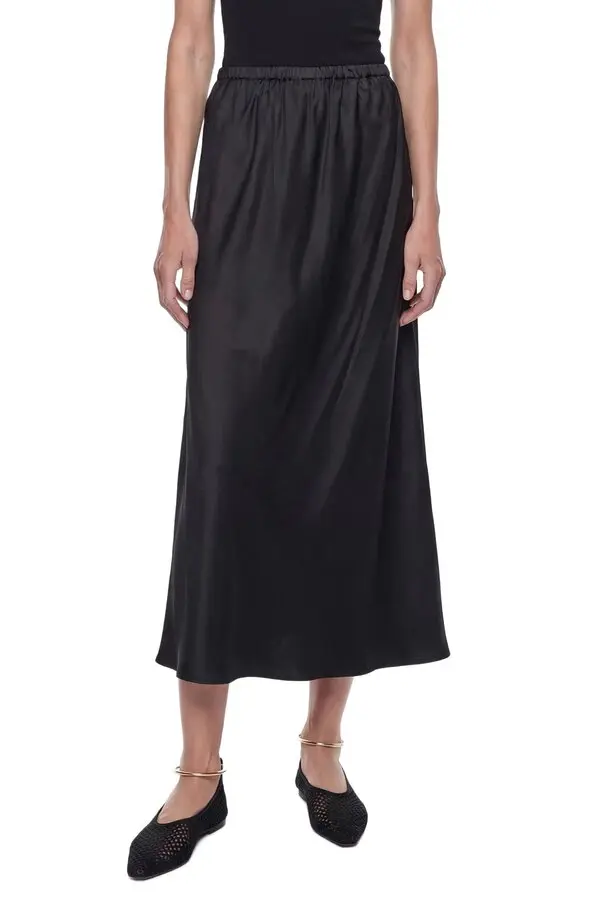 JIL SANDER Fluid Viscose Midi Skirt