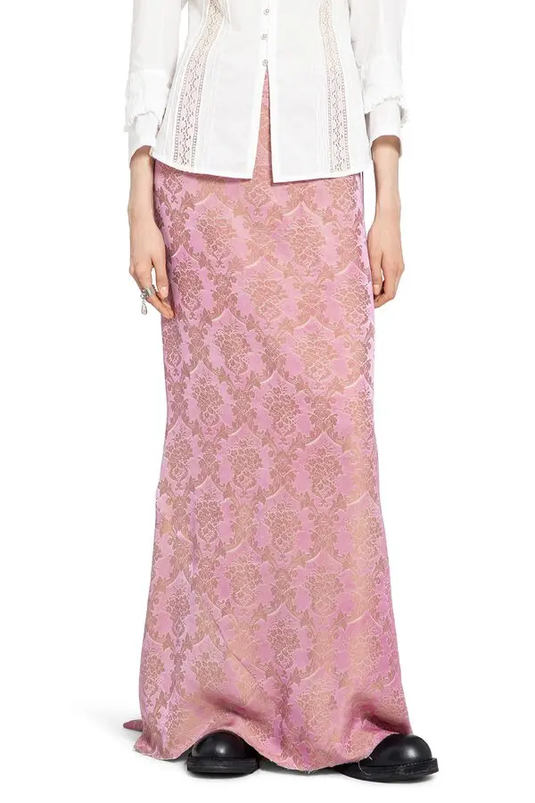 ANN DEMEULEMEESTER Sheila Floral Jacquard Bias Skirt