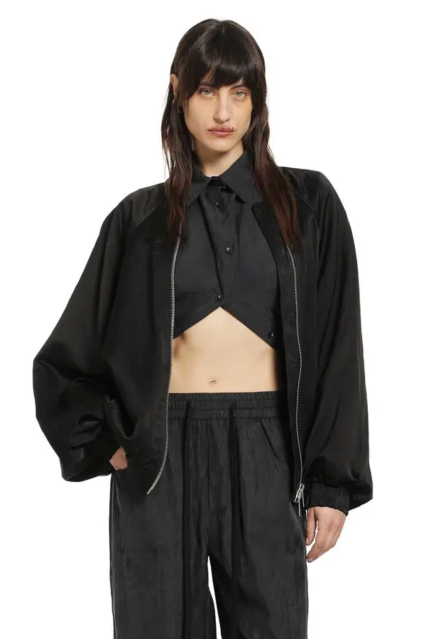 ANDREA YA AQOV Andrea Ya'aqov Satin Bomber Jacket