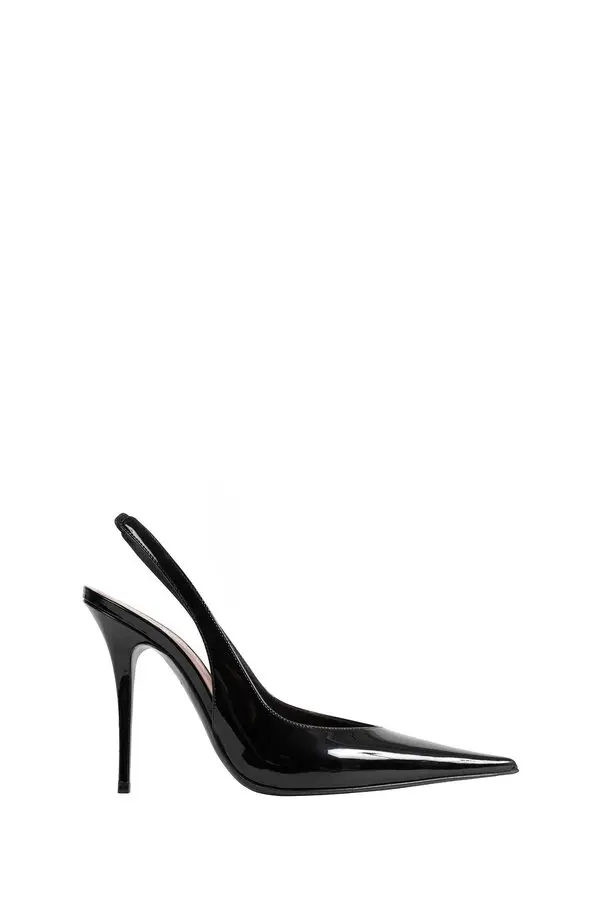 Amina Muaddi Anok Slingback Pumps - Black