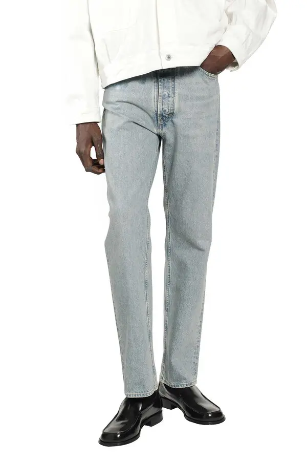 MAISON MARGIELA Straight Leg Jeans With Paint-effect Tape Detail