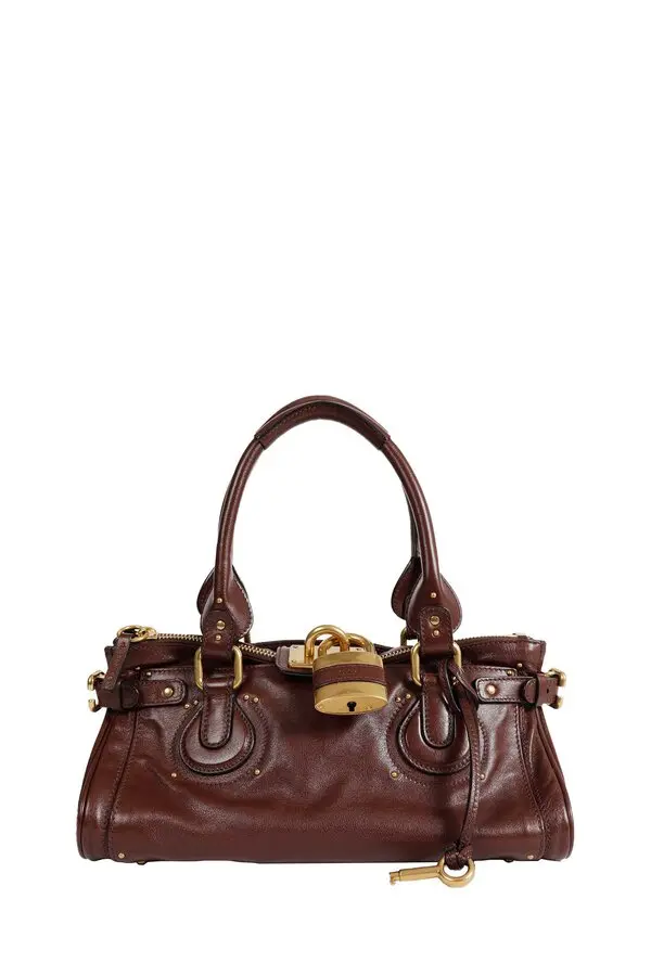 Chloé Grained Leather Paddington Bag - Brown
