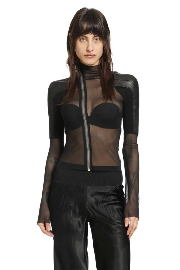 Rick Owens Temple Combo Gary Jacket - Black