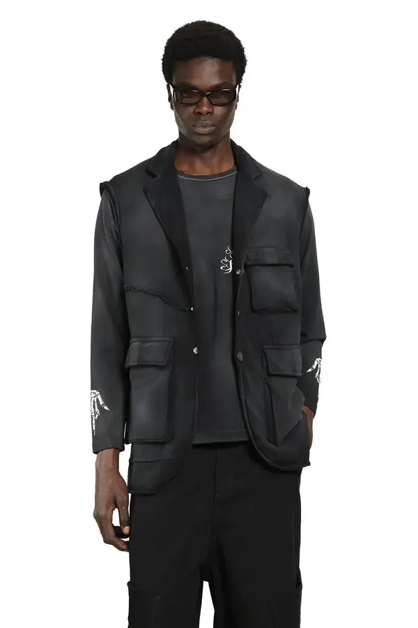 MASSIMO SABBADIN Washed Jersey Waistcoat
