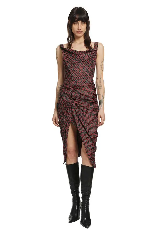 VIVIENNE WESTWOOD Sleeveless Panther Print Dress