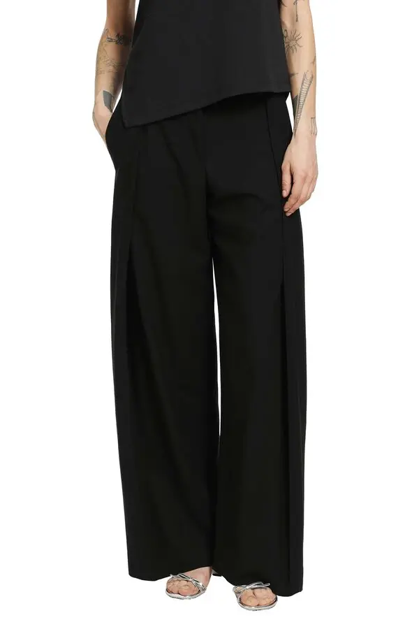 Loewe Belted Wool Trousers