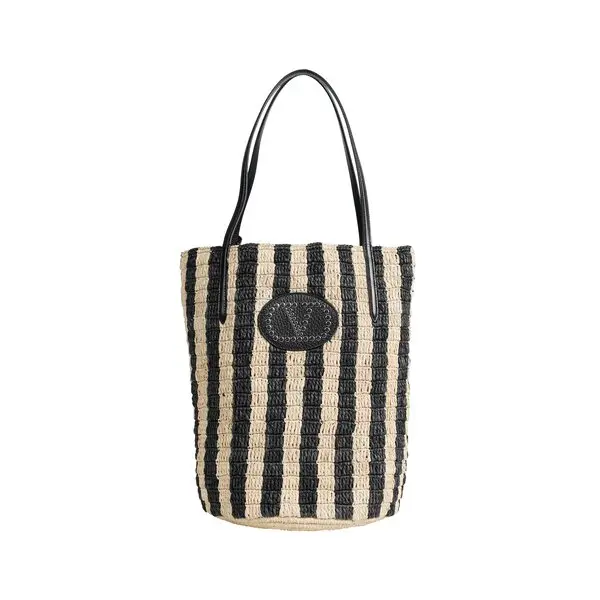 Valentino Garavani Vlogo Small Bucket Bag - Beige