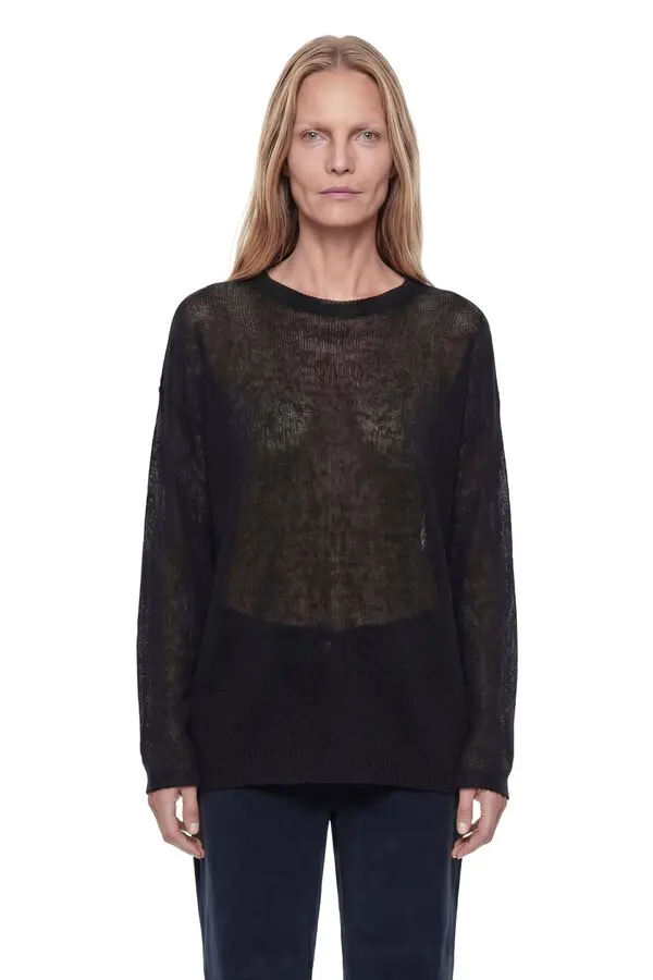 TOTEME Long Open Weave Sweater