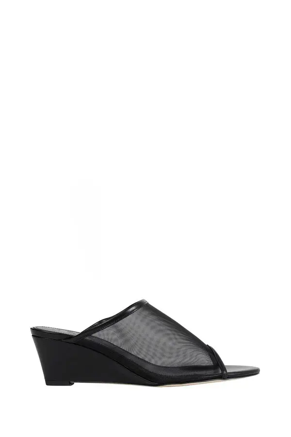AeydĒ Suzanne Mesh And Nappa Mules