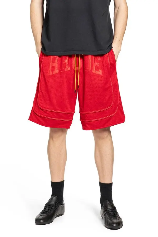 Rhude Baggy Mesh Collegiate Shorts