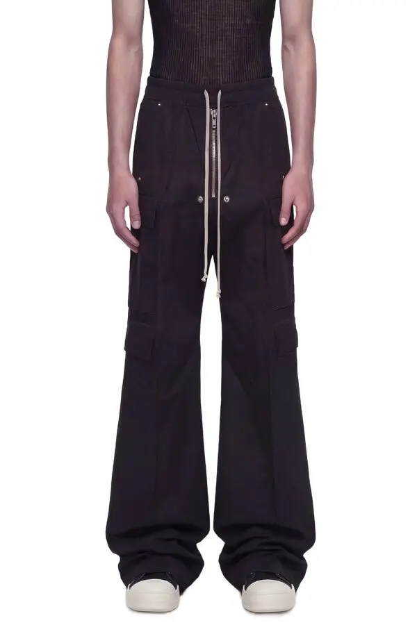 Rick Owens Temple Cargobelas In Silk Taffeta
